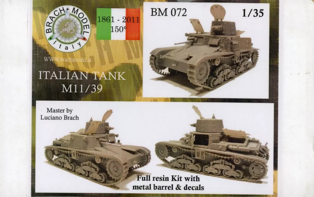 駿河屋 - 1/35 ITALIAN TANK M11/39 レジンキャストキット [BM072]（プラモデル）