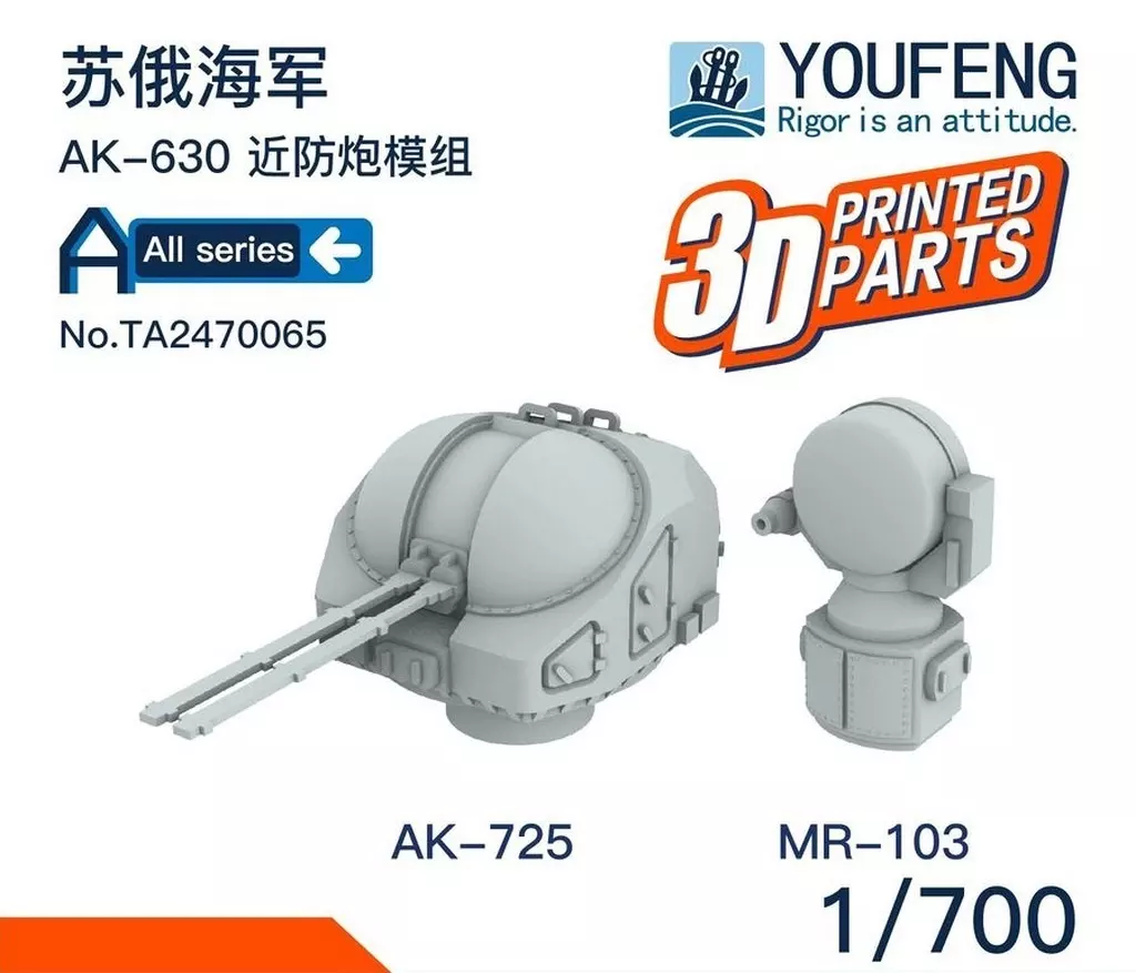 駿河屋 - 1/700 ロシア海軍 AK-725 57mm連装速射砲w/MR-103 レーダー (4個入) ディティールアップパーツ ...