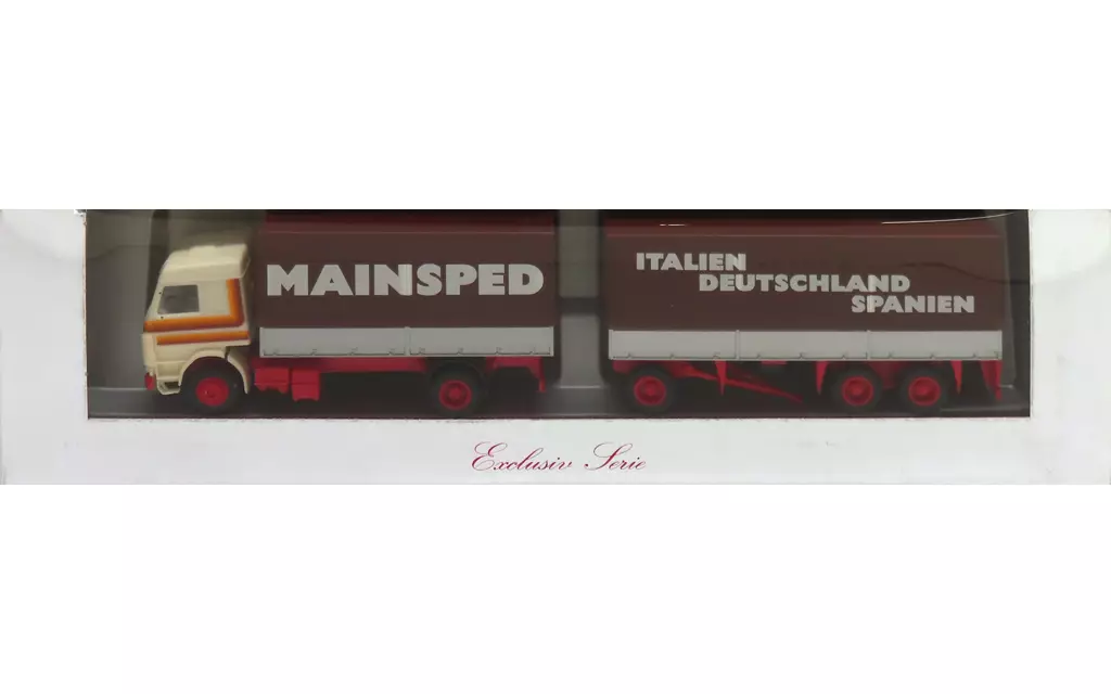 駿河屋 - 1/87 Scania 143 M Pritscheplanen-Hangerzug 2a/3a(ブラウン×レッド×シルバー ...