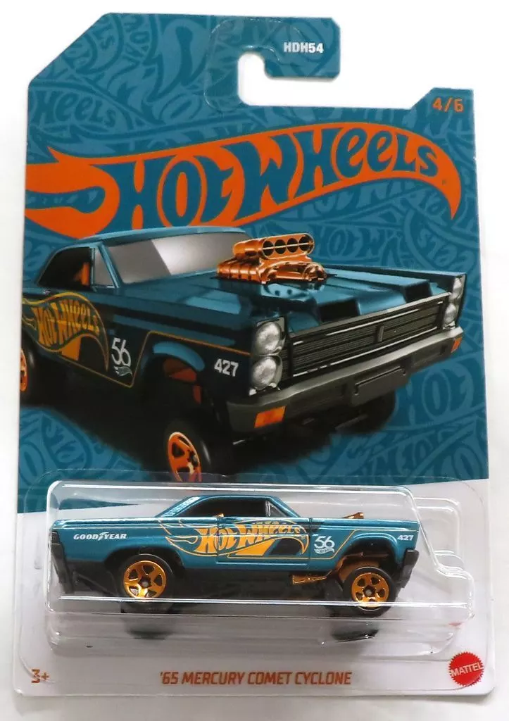 駿河屋 - 1/64 ’65 MERCURY COMET CYCLONE(グリーン×オレンジゴールド) 「Hot Wheels Pearl ...