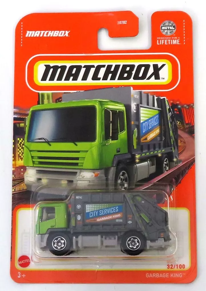 駿河屋 - 1/64 GARBAGE KING(グリーン×グレー) 「MATCHBOX」 [HVL71]（モデルカー）