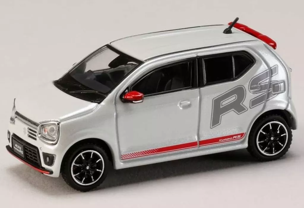 駿河屋 - 1/64 スズキ アルト ターボ RS (HA36S) RS デカールチューン(パールホワイト) [HJ642070BW]（モデルカー）