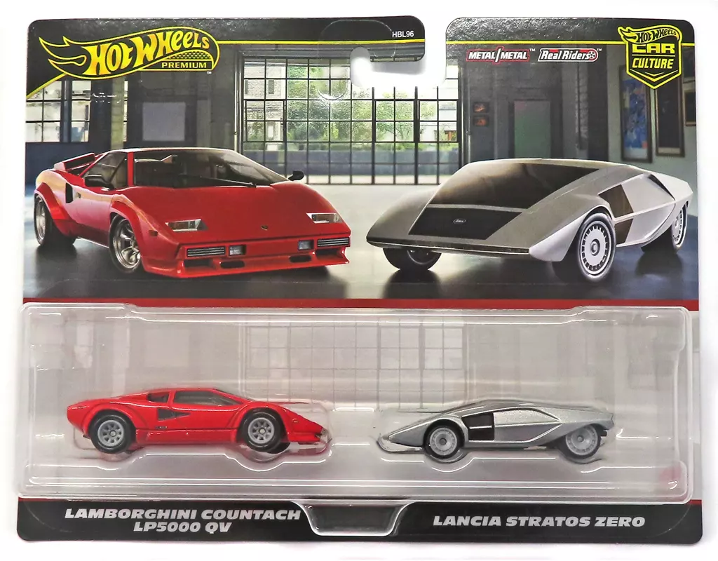 駿河屋 - 1/64 ランボルギーニ カウンタック LP5000 QV/ランチア ストラトス ゼロ 「Hot Wheels プレミアム 2パック」 [JBL02-9866]（ホットウィール ...