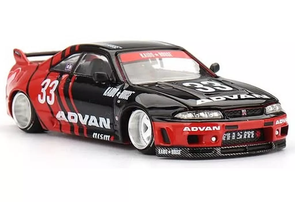 駿河屋 - 1/64 Nissan スカイライン GT-R R33 Kaido Works ADVAN(右ハンドル) 「KAIDO HOUSE ...