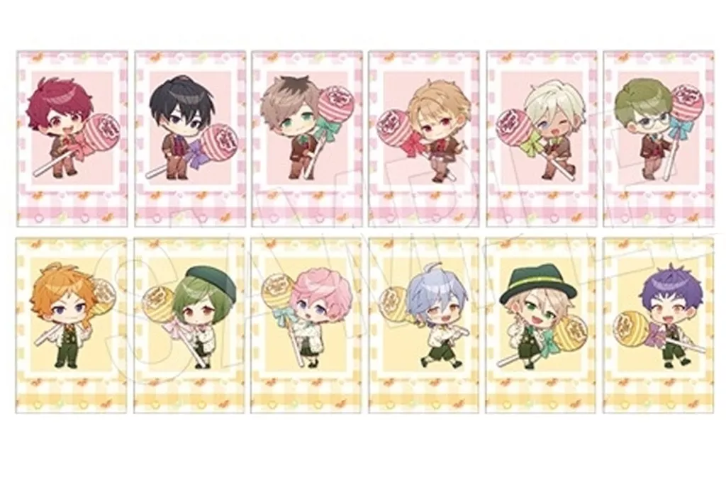 駿河屋 - 全12種セット 「A3!(エースリー)×チュッパチャプス ポラショットコレクション ミニキャラver. TypeA」（キャラクターカード）