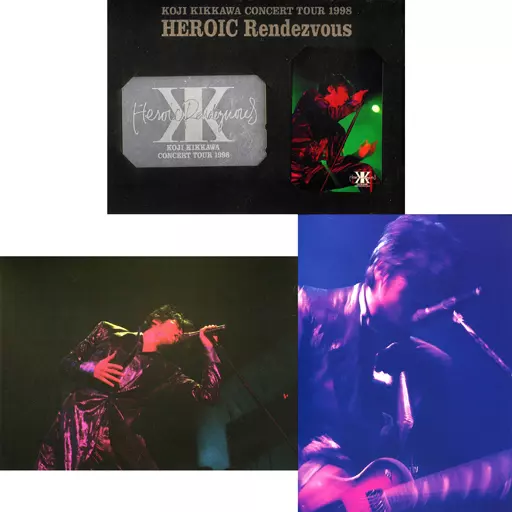 駿河屋 - (2枚組) 吉川晃司「KOJI KIKKAWA CONCERT TOUR 1998 HEROIC Rendezvous [台紙/フォトカード2枚付き]」（テレホンカード）