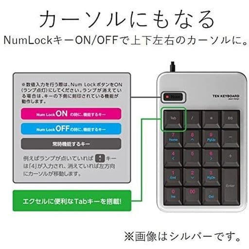 PC hardware USB Ten Key Keyboard (Black) [TK-TCM011BK] | PC | Suruga-ya.com