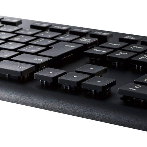 Elecom Washable Antibacterial Wireless Keyboard (Black) [TK-WS02DMKBK ...