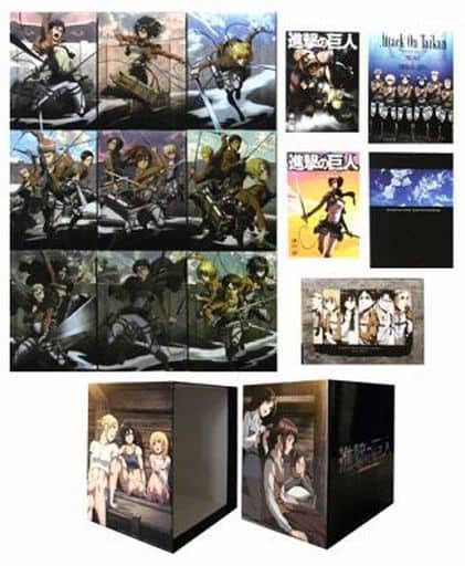 Attack on Titan First Edition 9-Volume Set (with HMV Storage Box for ...