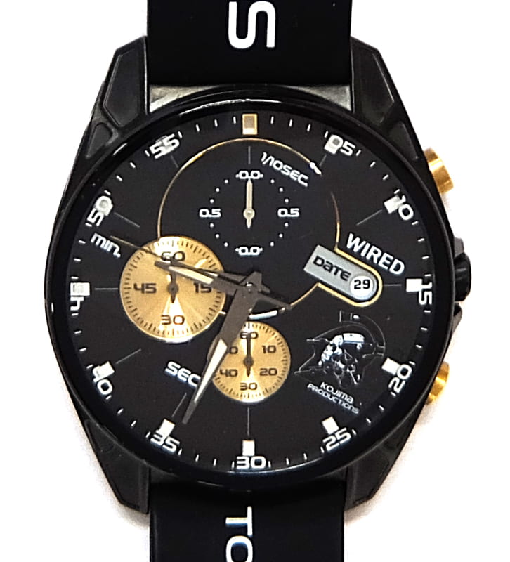Black color model collaboration watch 「 WIRED× Kojima Productions ...