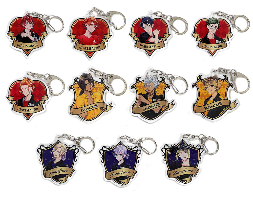 Set of 11 Kinds "Disney: Twisted-Wonderland Acrylic Key Holder ...