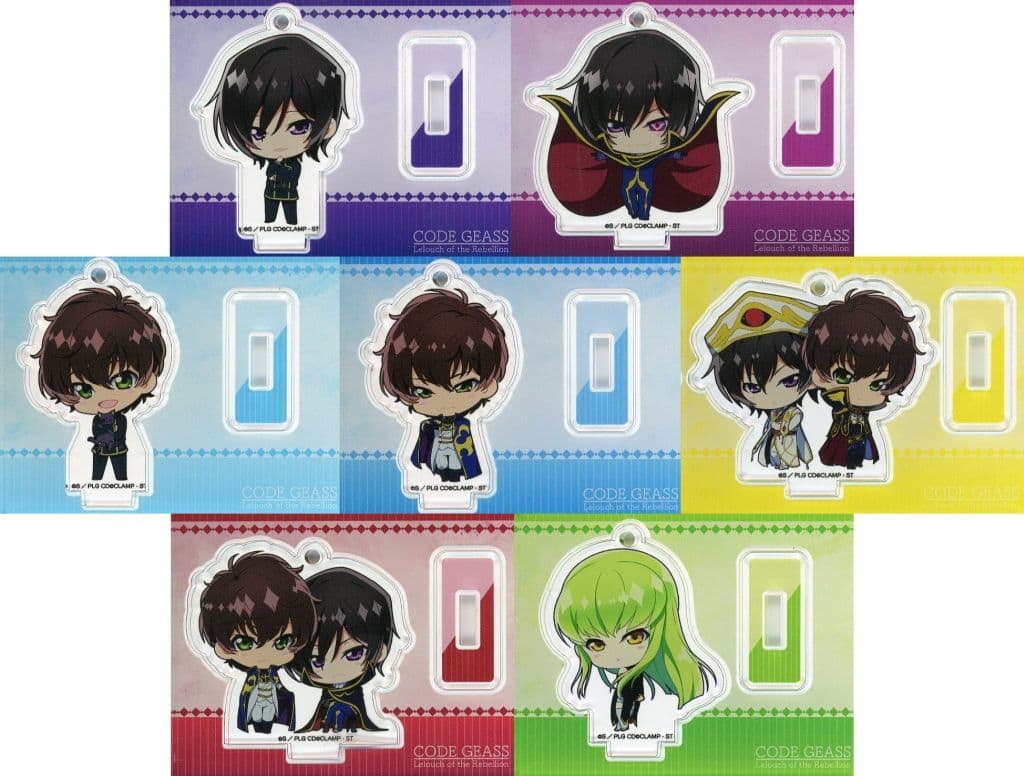7-Type Set "CODE GEASS: Lelouch of the Rebellion Trading Acrylic Stand ...
