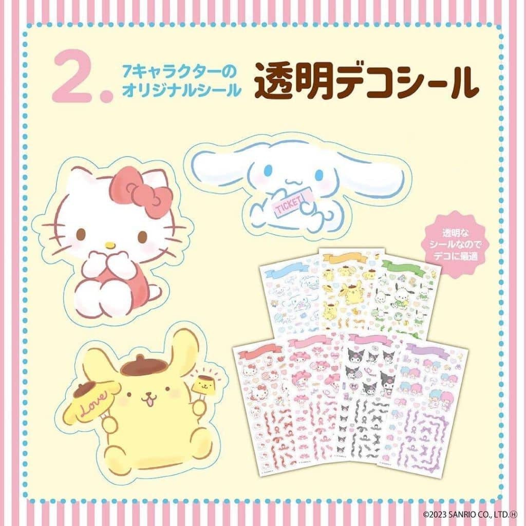 Gathering Recommended Note & Deco Seal Set "Sanrio Character Connectors ...
