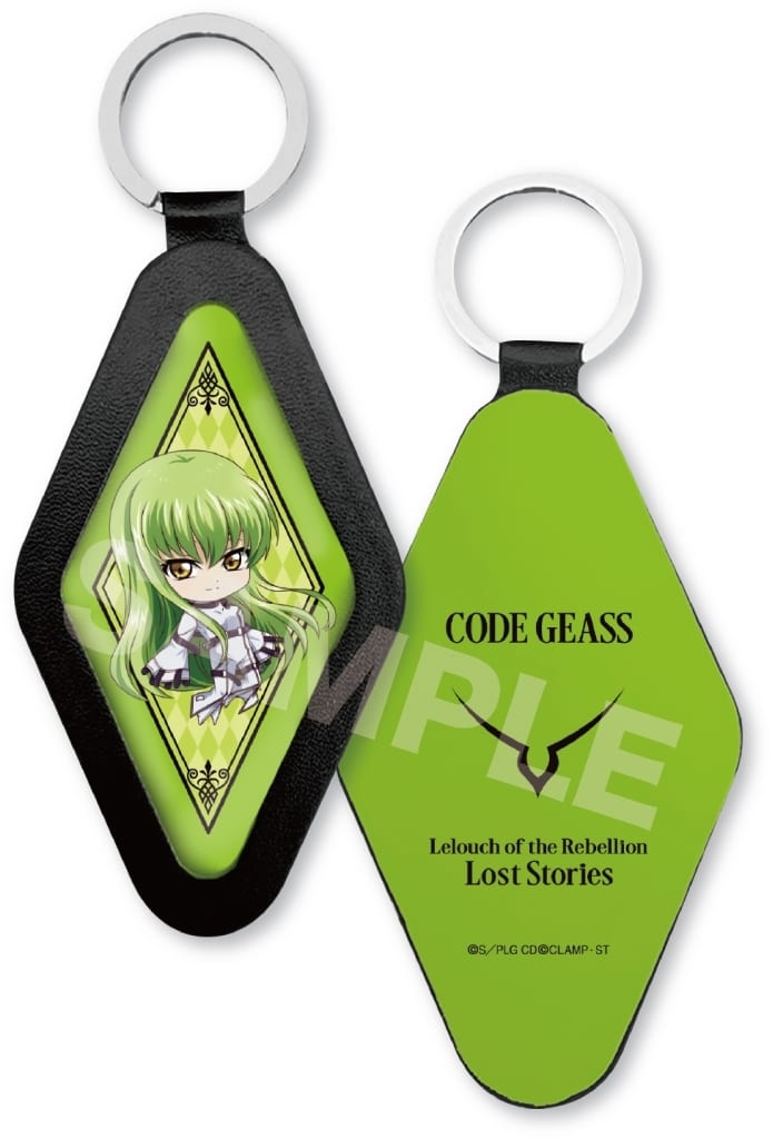 02. C. C. (Mini Character) leather key holder "CODE GEASS: Lelouch of ...