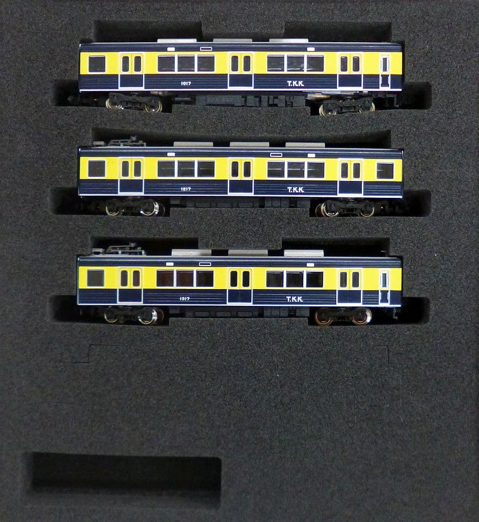 N gauge (vehicle) 1/150 Tokyu 1000 series (train entering) 3-car train ...