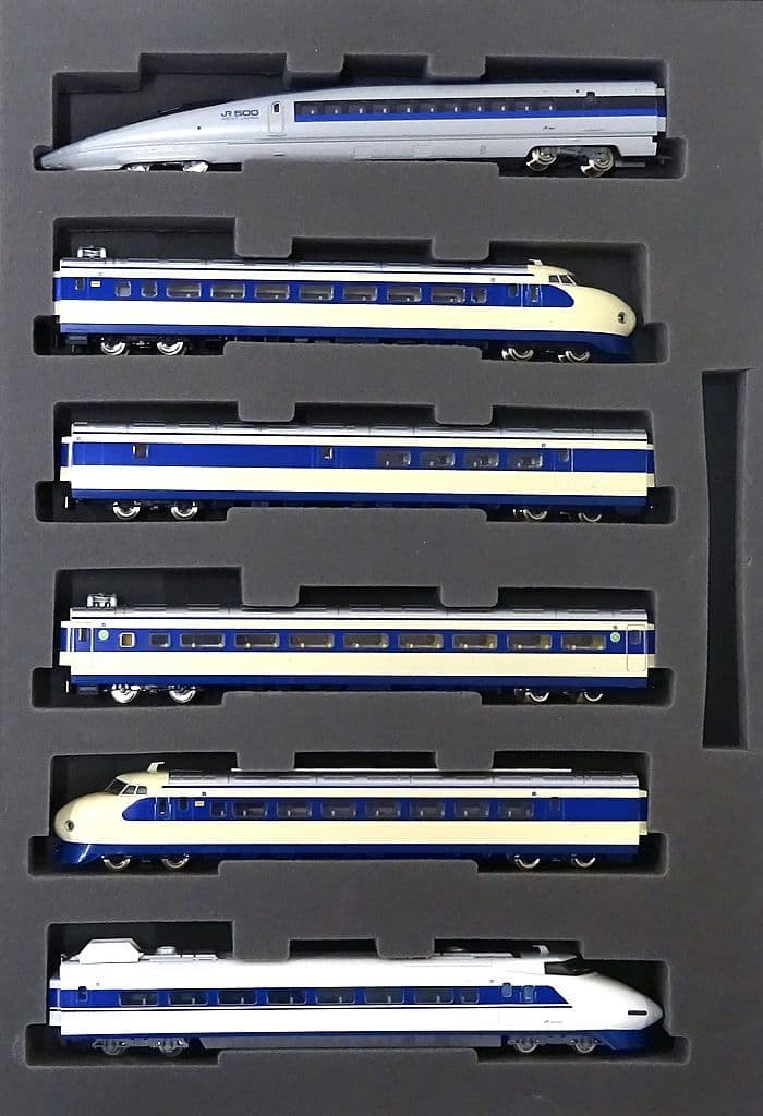 Railway model 1/160 Series 0 / 100 / 500 Shinkansen (6-car set)' Kyoto ...