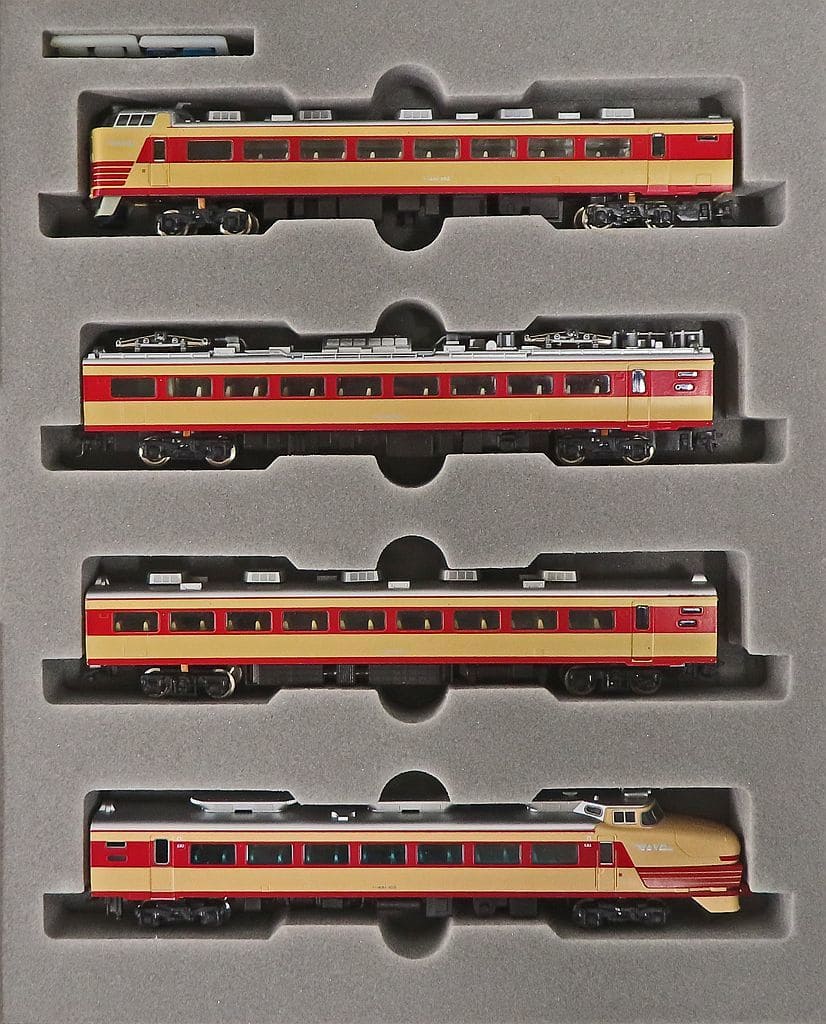 Railway model [Damaged / Missing box / accessories] 1/150 485 series limited express Midori 4 ...