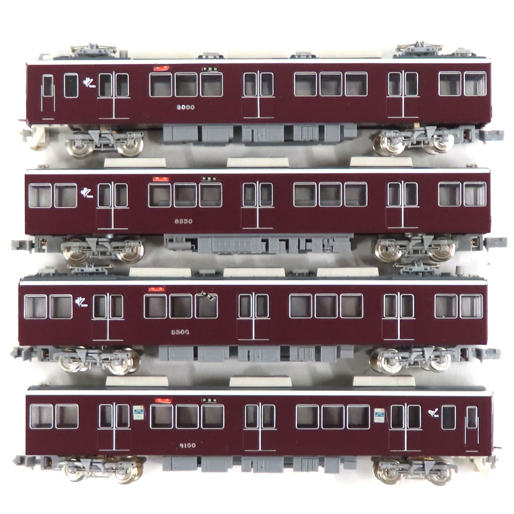 Railway model 1/150 Hankyu 8000/8300 series primary cars, basic four car set with power [4059 ...