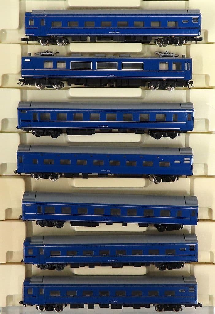 Railway model 1/150 Series 24 Limited Express Sleeper Train 7-Car Set | Toy Hobby | Suruga-ya.com