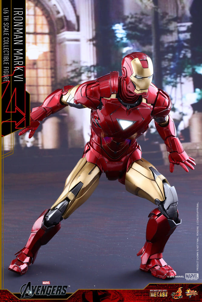 Iron Man Mark 6 : "Avengers" Movie Masterpiece DIECAST 1/6 : Action ...