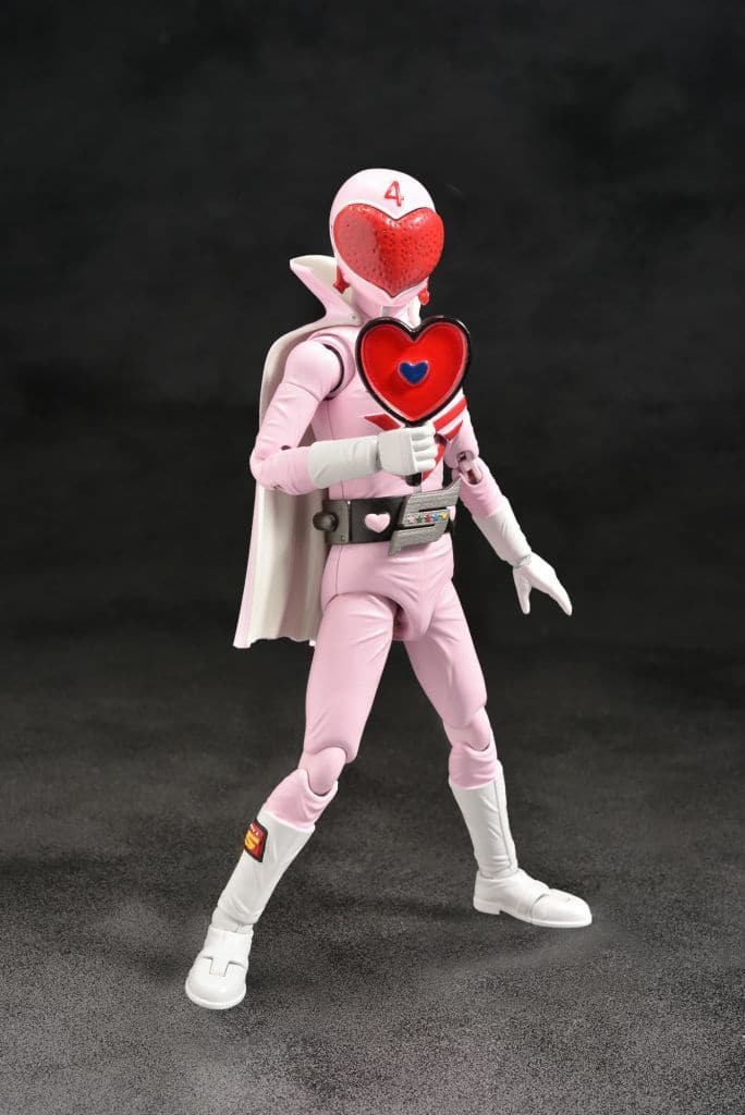 Figure Peach Ranger & Mid Ranger "Himitsu Sentai Goranger" Hero Action ...