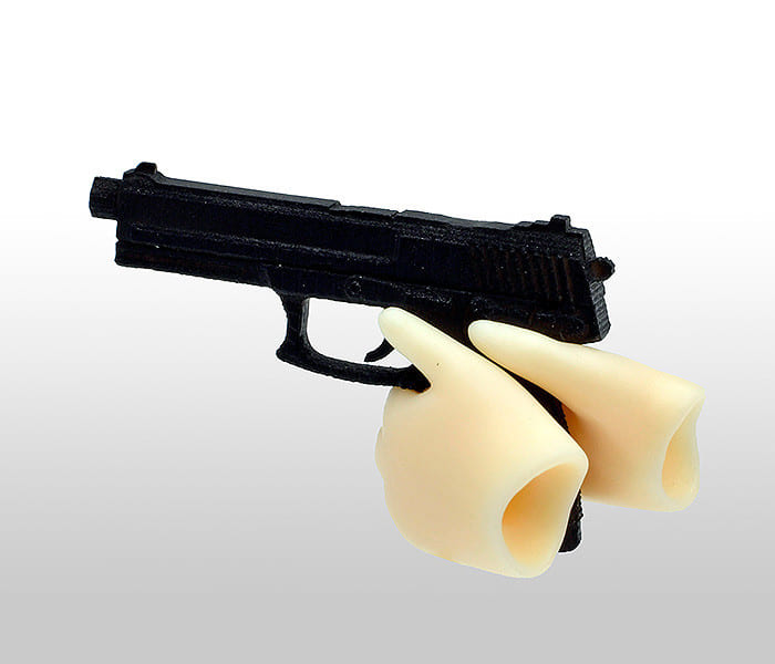 [LAOP12] figma gun 2 hand gun set "Little Armory" 1/12 Achromatic ...