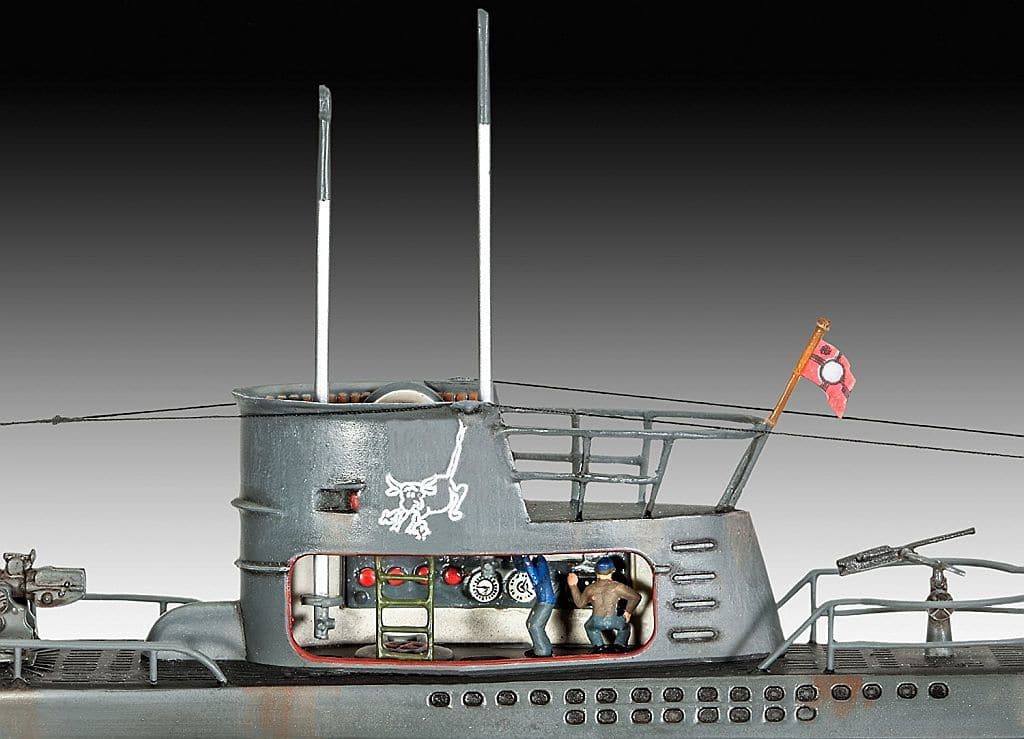 1/125 German U-Boat U-47 with Interior [5060] | Toy Hobby | Suruga-ya.com