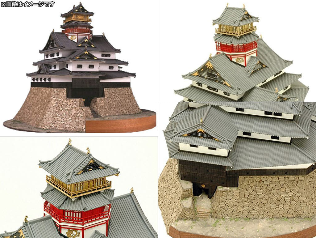 Wooden Model 1/150 : Azuchi-jo Castle (improved tenshudai) | Toy Hobby ...
