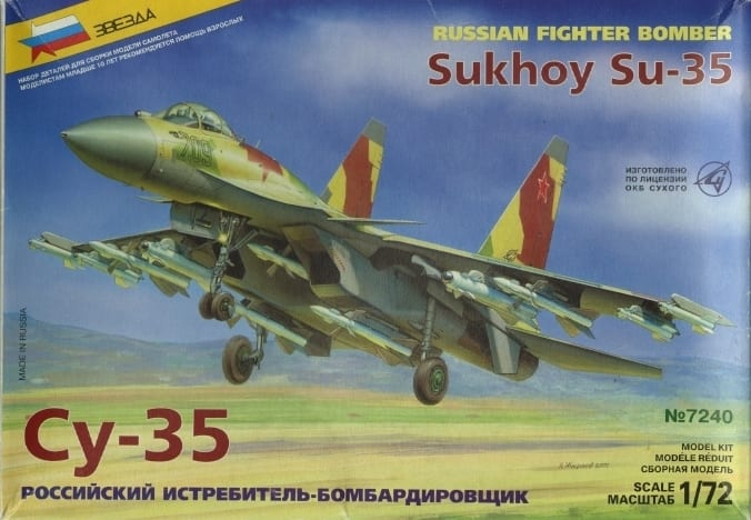 Plastic model 1/72 AIR SUPERIORITY FIGHTER SU-35 [7240] | Toy Hobby ...