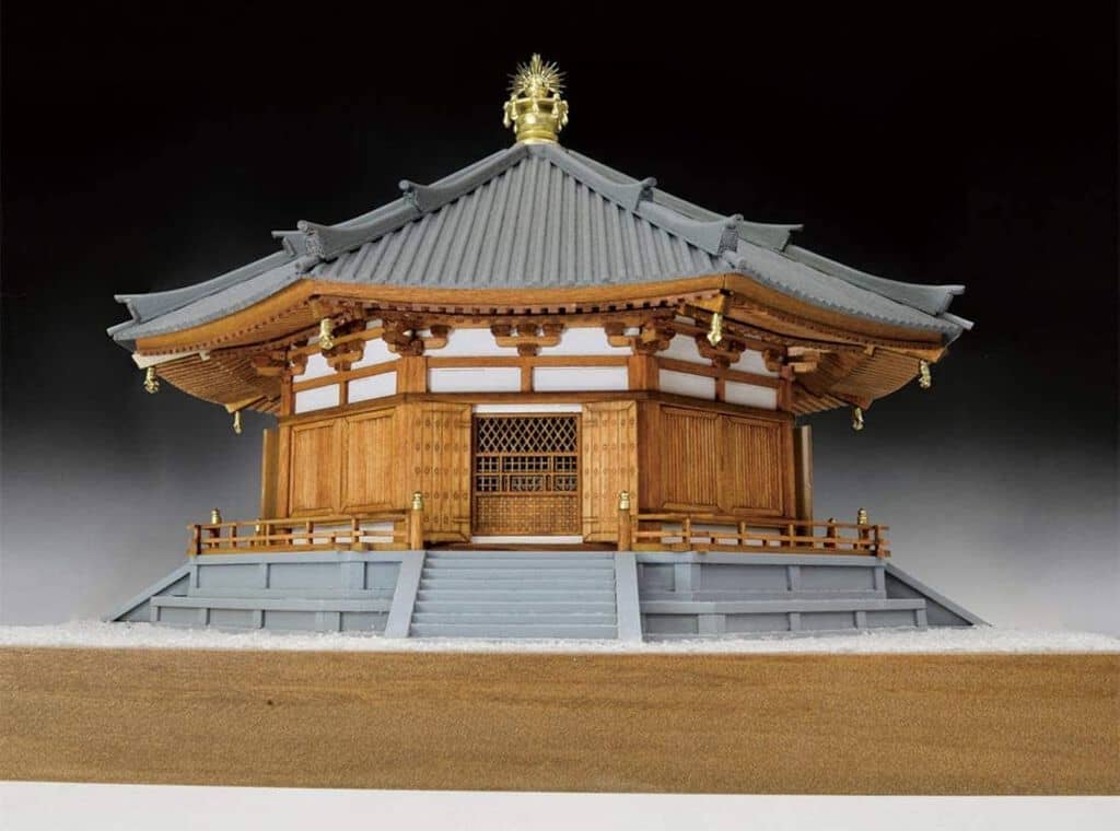 Wooden Model 1/75 Yumedono of Horyu-ji Temple | Toy Hobby | Suruga-ya.com