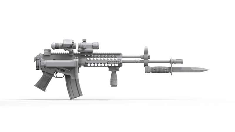 1/12 KOREAN ARMY ROKA K2C1 ASSAULT RIFLE [GUN-03] | Toy Hobby | Suruga ...