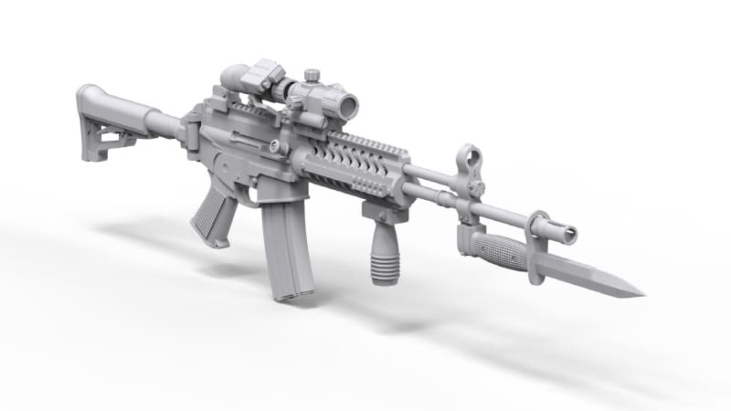 1/12 KOREAN ARMY ROKA K2C1 ASSAULT RIFLE [GUN-03] | Toy Hobby | Suruga ...