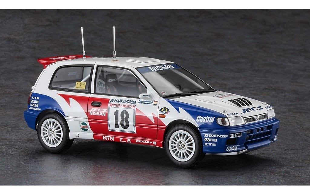 Plastic model 1/24 Nissan Pulsar (RNN14) GTI-R "1991 Acropolis Rally ...