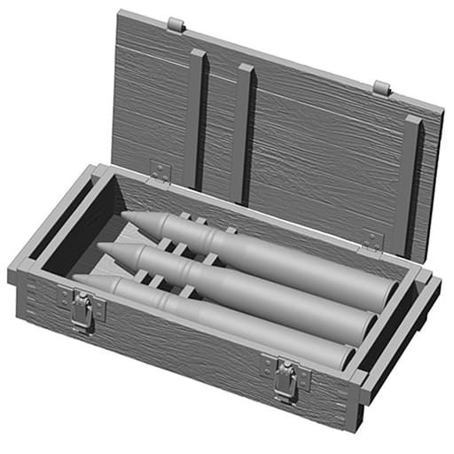 1/16 WWII German 7.5 cm KwK40 / StuK 40 L/48 Shells (3 Packs) Empty ...