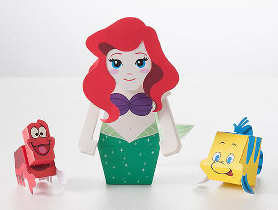 Accessories (Character Kuta) Ariel Paper Toy (Paper Craft) M size "THE ...