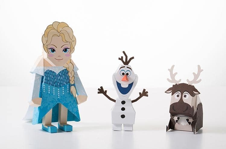 Elsa & Olaf & Sven Paper Toy (Paper Craft) M Size 「 FROZEN 」 | Goods ...