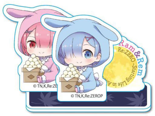 Rum & Rem (Tsukimi ver.) Mini Character Acrylic Stand "Re:ZeRo Starting ...