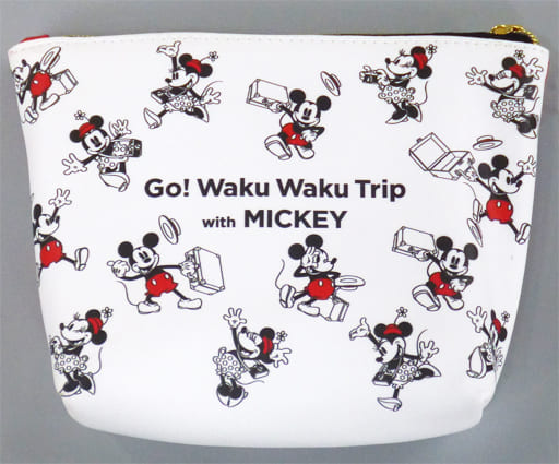 Mickey Mouse & Minnie Mouse Waku Waku Trip Series Pouch 「 JR Kyushu ...