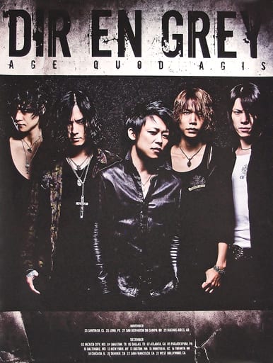 Double-sided poster DIR EN GREY "DIR EN GREY TOUR2011 AGE QUOD AGIS" | Goods / Accessories ...