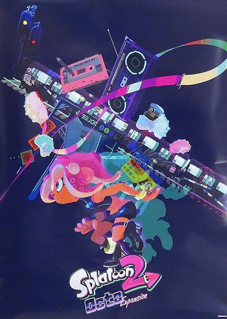 Poster Squid B2 Poster (3-Type Set) Key Visual "Splatoon 2" Platinum ...