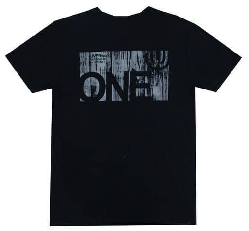 T-Shirt (Male idol) UVERWORLD V-Neck T-Shirt Navy L Size "UVERWORLD ...