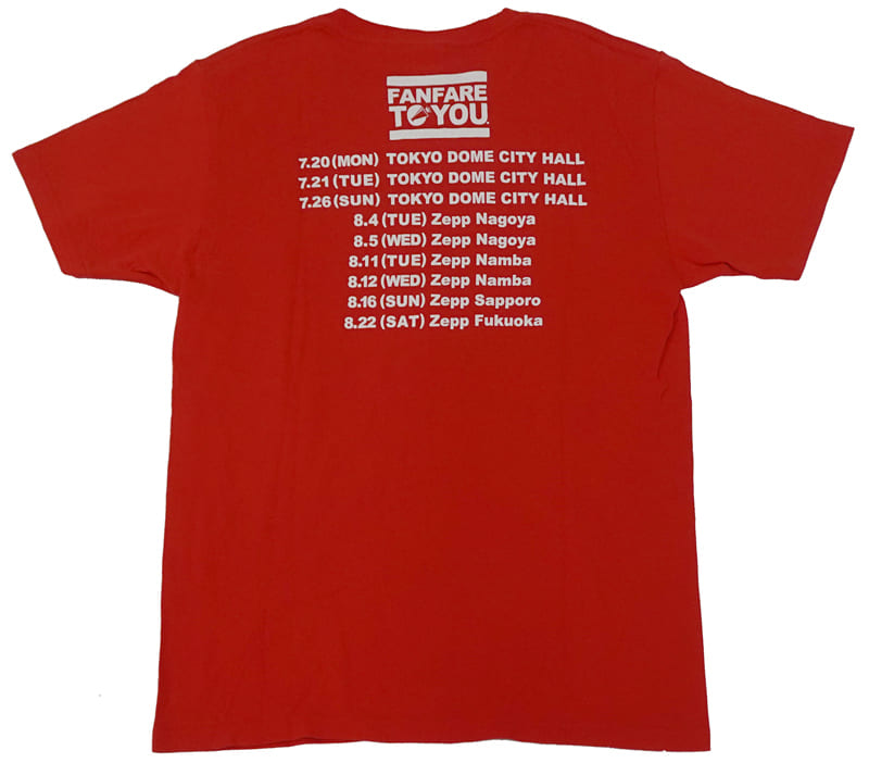 Yuki (super express) "fanfare to you." T-shirt red M size "BULLET TRAIN ...