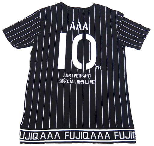 AAA T-Shirt Black XL Size "AAA 10th Anniversary SPECIAL Outdoor LIVE in ...
