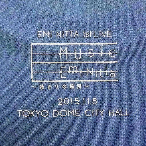 Emi Nitta T-Shirt Blue M Size "Emi Nitta 1st Live 『 EMUSIC ~ Hajime no ...