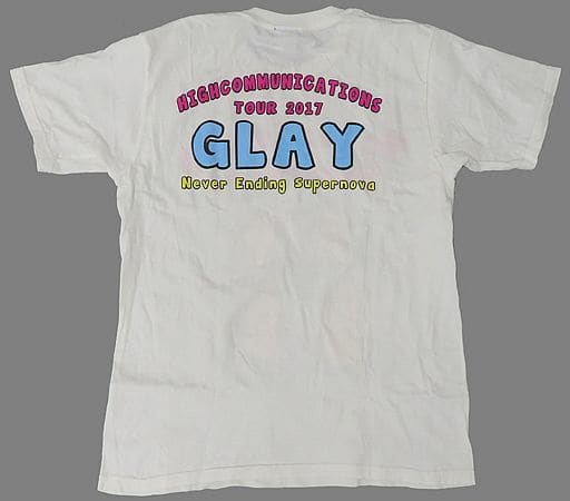 T-Shirt (Male idol) JIRO produced G4 T-shirt white M size "GLAY ...