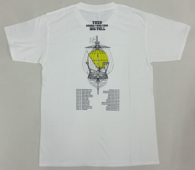 Yuzu Big Yell T-Shirt White M Size "YUZU ARENA TOUR 2018 BIG YELL ...