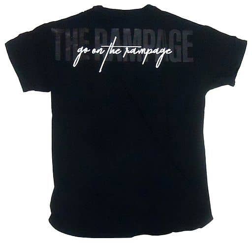 THE RAMPAGE BIG photo T-shirt black "THE RAMPAGE LIVE TOUR 2017-2018 ...