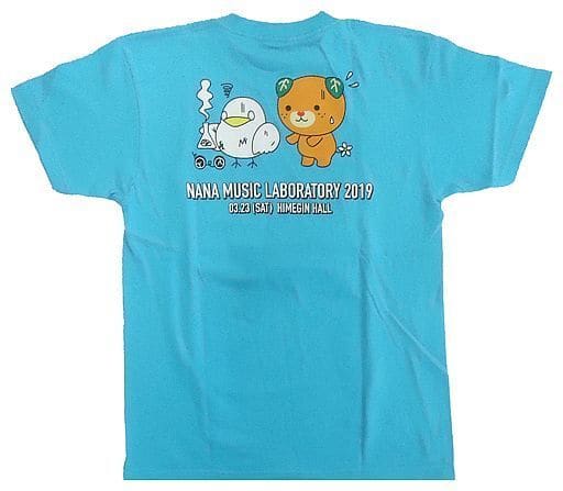 Nana Mizuki x Mican NANA LAB-TEE B (T-shirt) light blue XL size "NANA ...