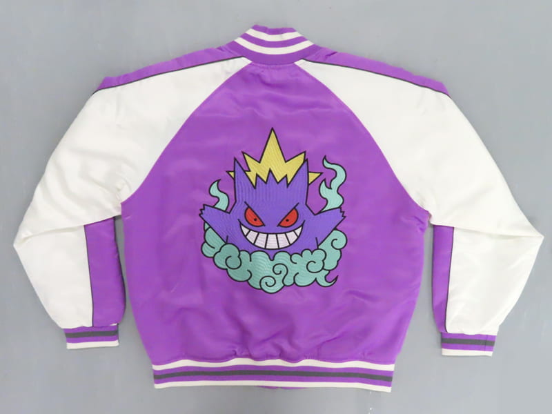 Clothing Gengar Skajan BDSP Purple x White M Size "Pocket Monsters ...