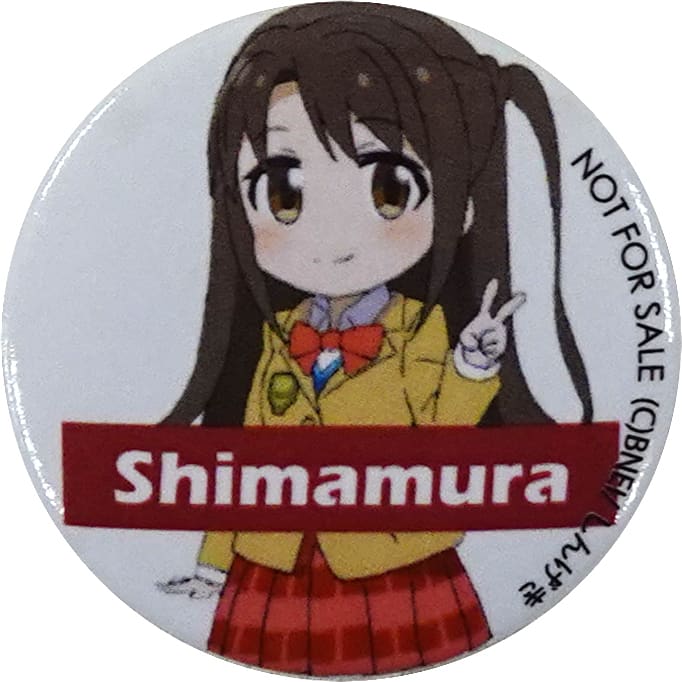 Logo / Gathered T-Shirt w / metal badge White L Size "idol Master ...